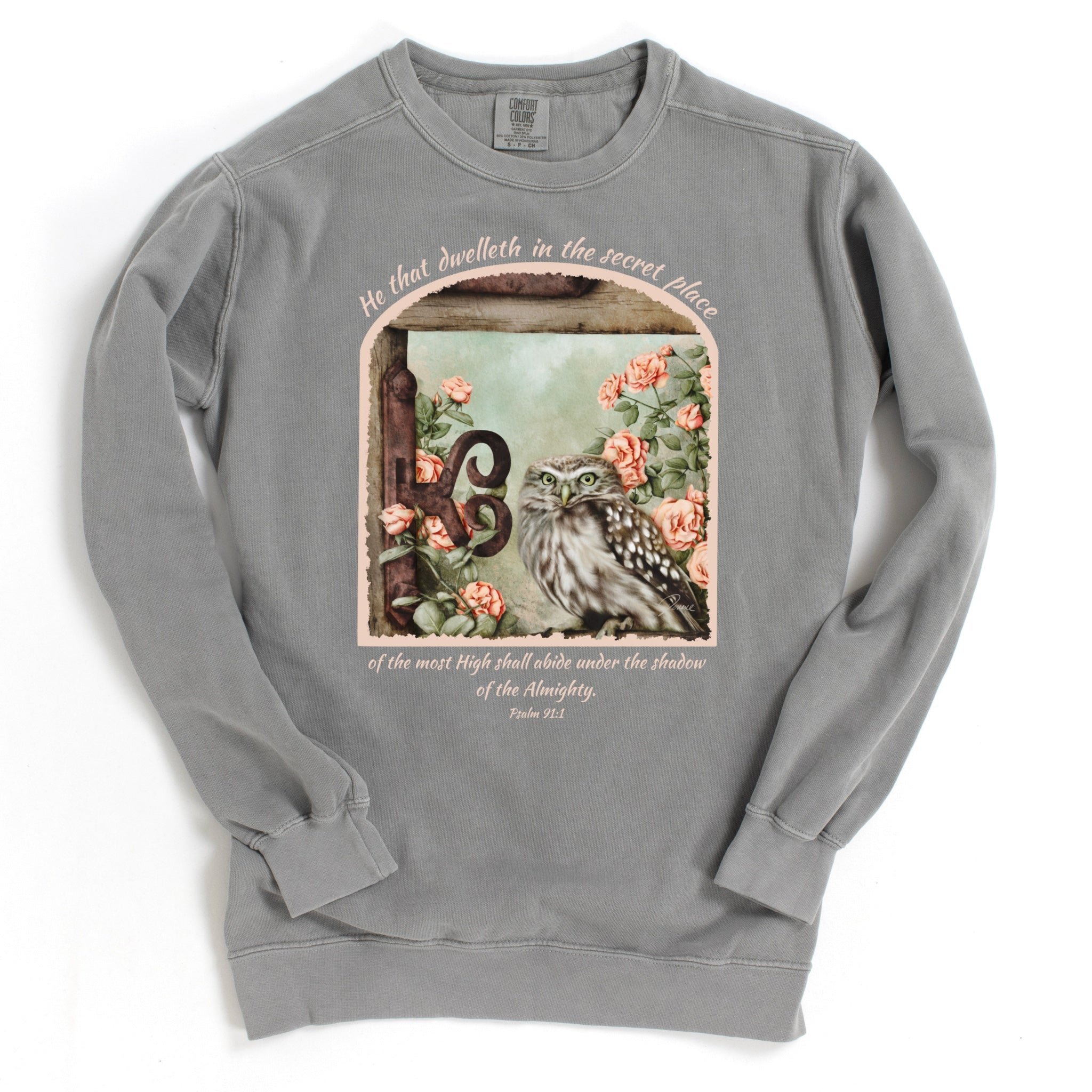 Psalm 91:1 sweatshirt – Art by Denene